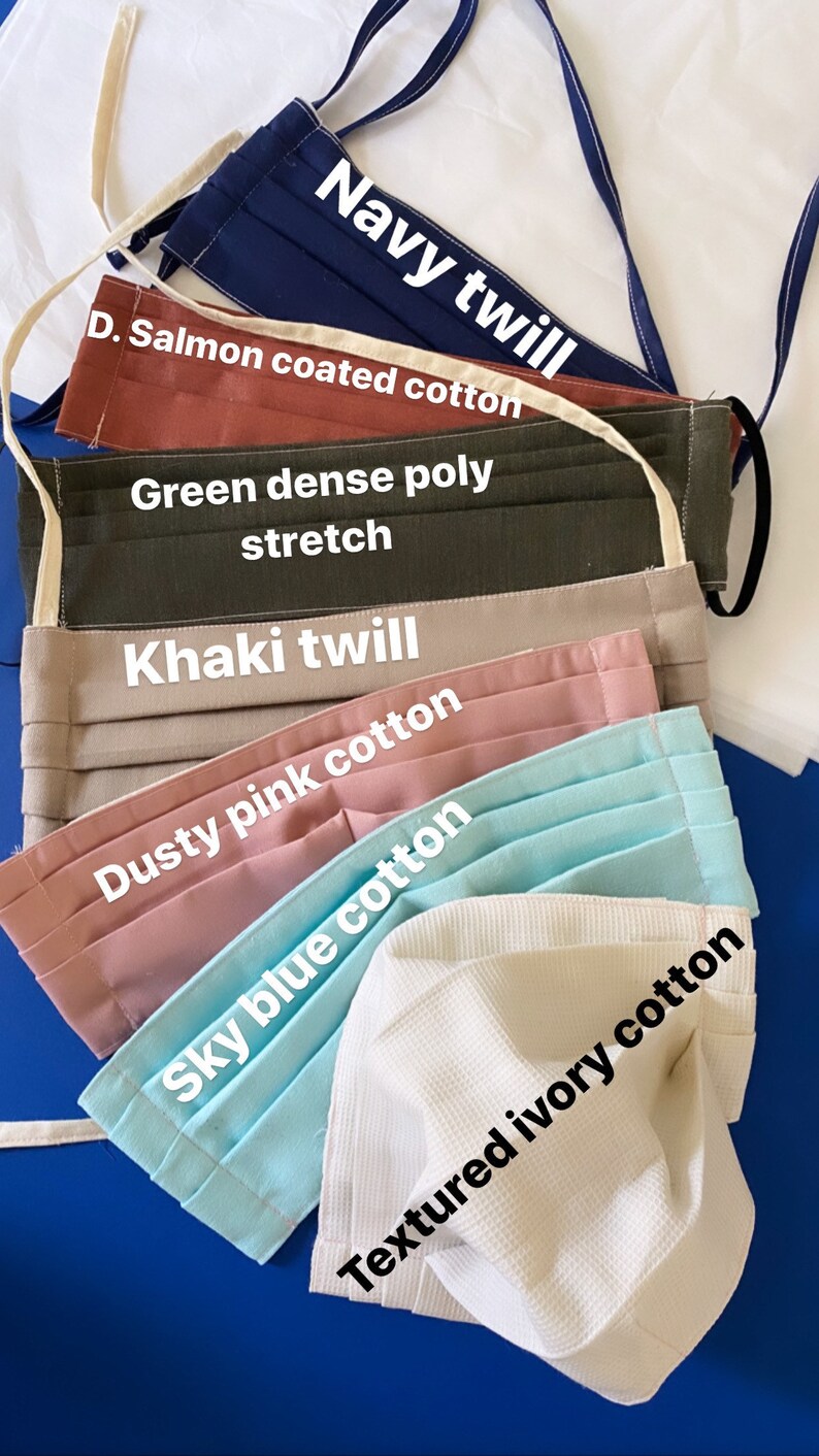 Womens Face Mask PPE Lined Strong Sturdy Tight Weave Fabric Full ...