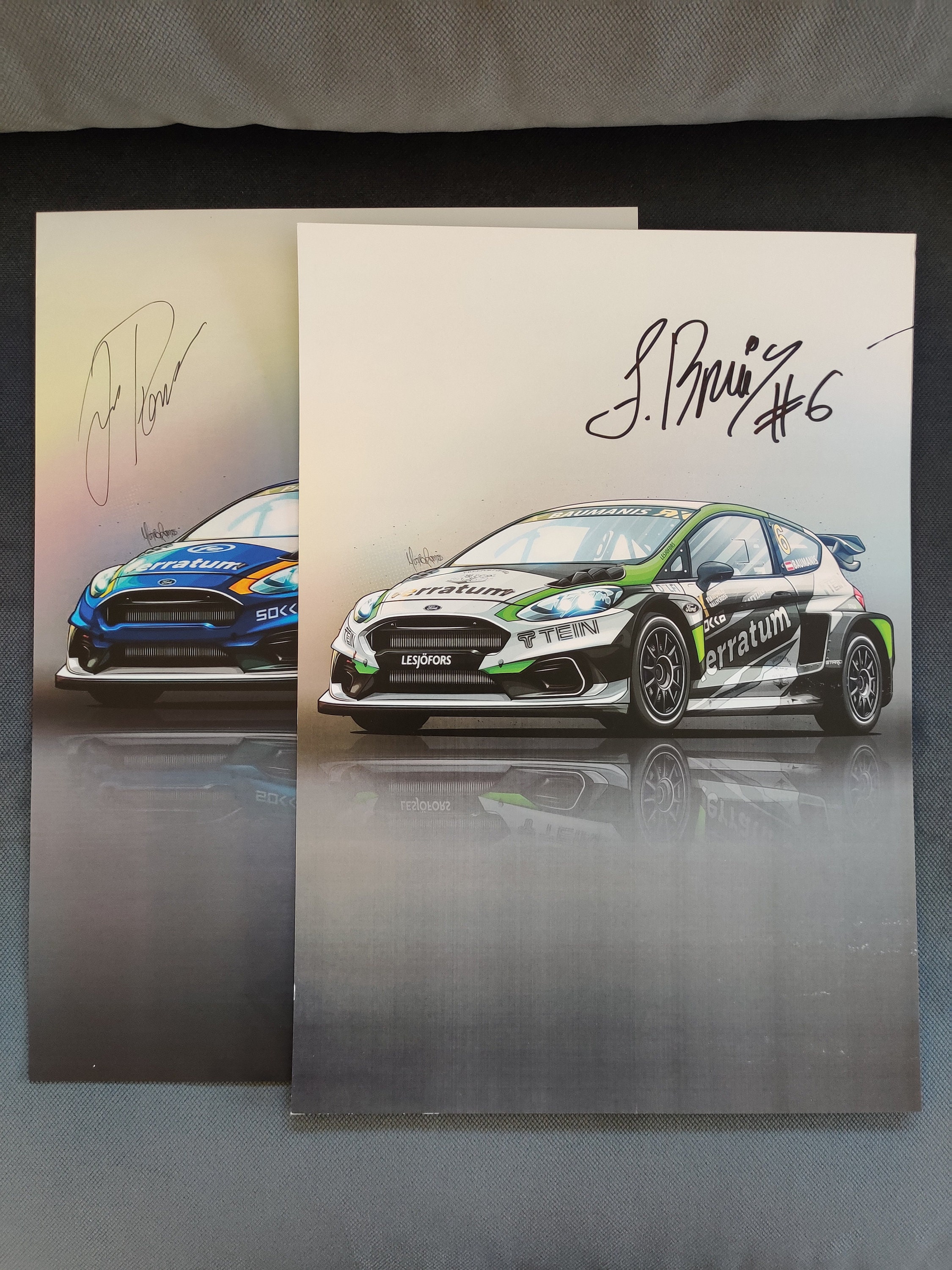 Signed Janis Baumanis and Jani Paasonen Pack Ford Fiesta RX Drawings - Etsy