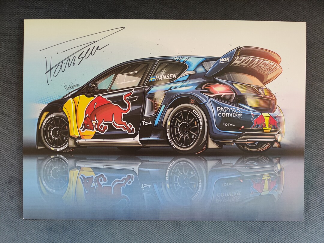 Timmy Hansen Signed Drawing Peugeot 208 RX Super Car - Etsy