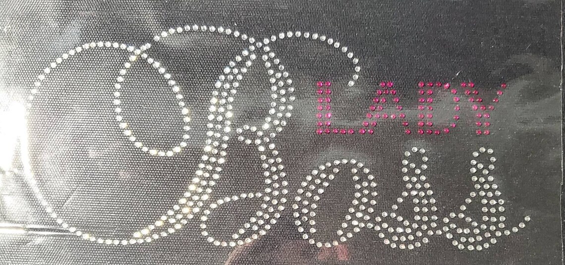 Rhinestone Transfer, Bling, Iron on Transfer, Rhinestones, Hot Fix ...