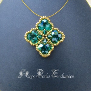 Beading Pattern, Beading Tutorial, Beading 4 Leaves Clover Pendant ...