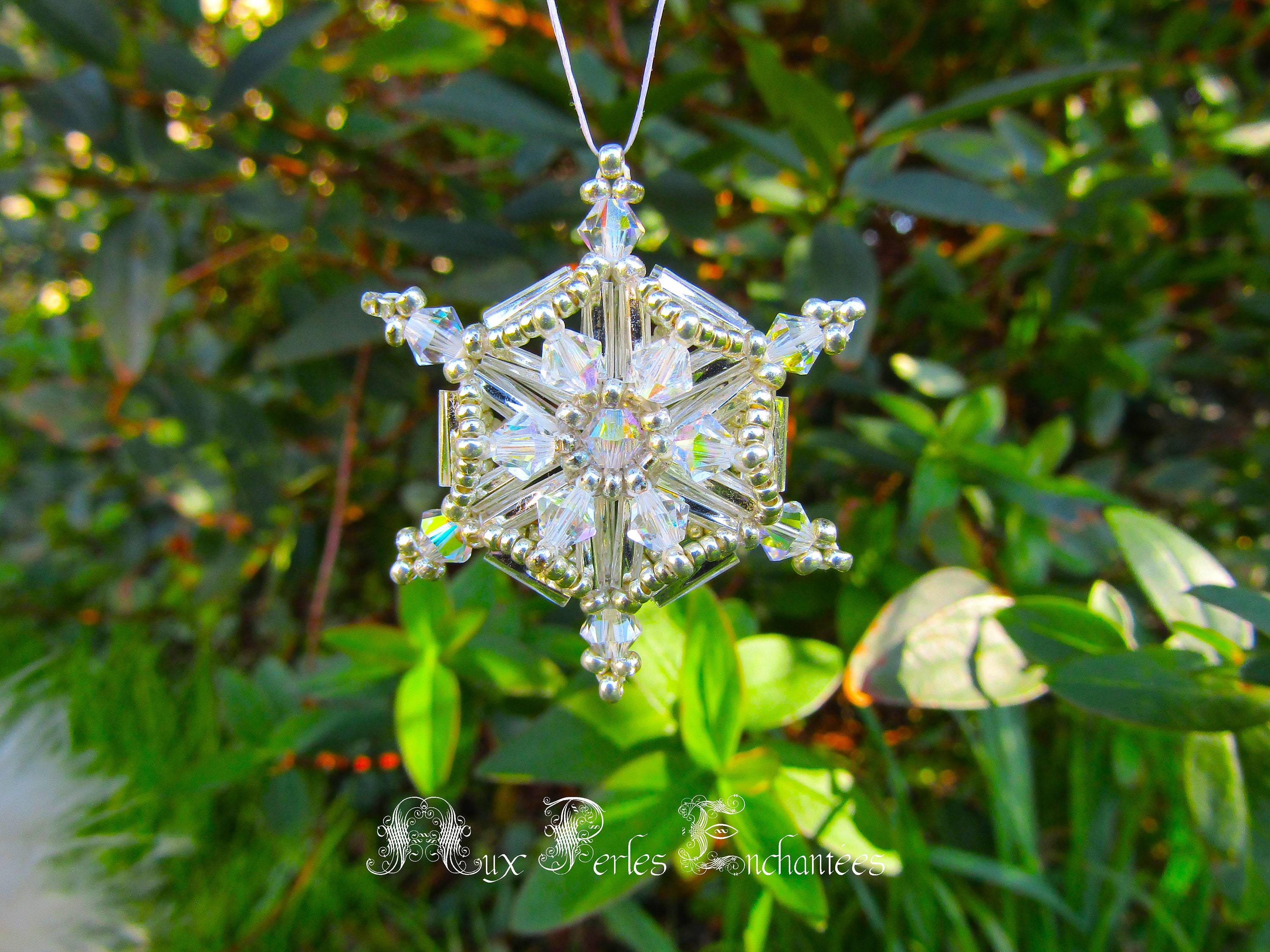 Beading Pattern Beading Tutorial Beading Crystal Snowflake - Etsy