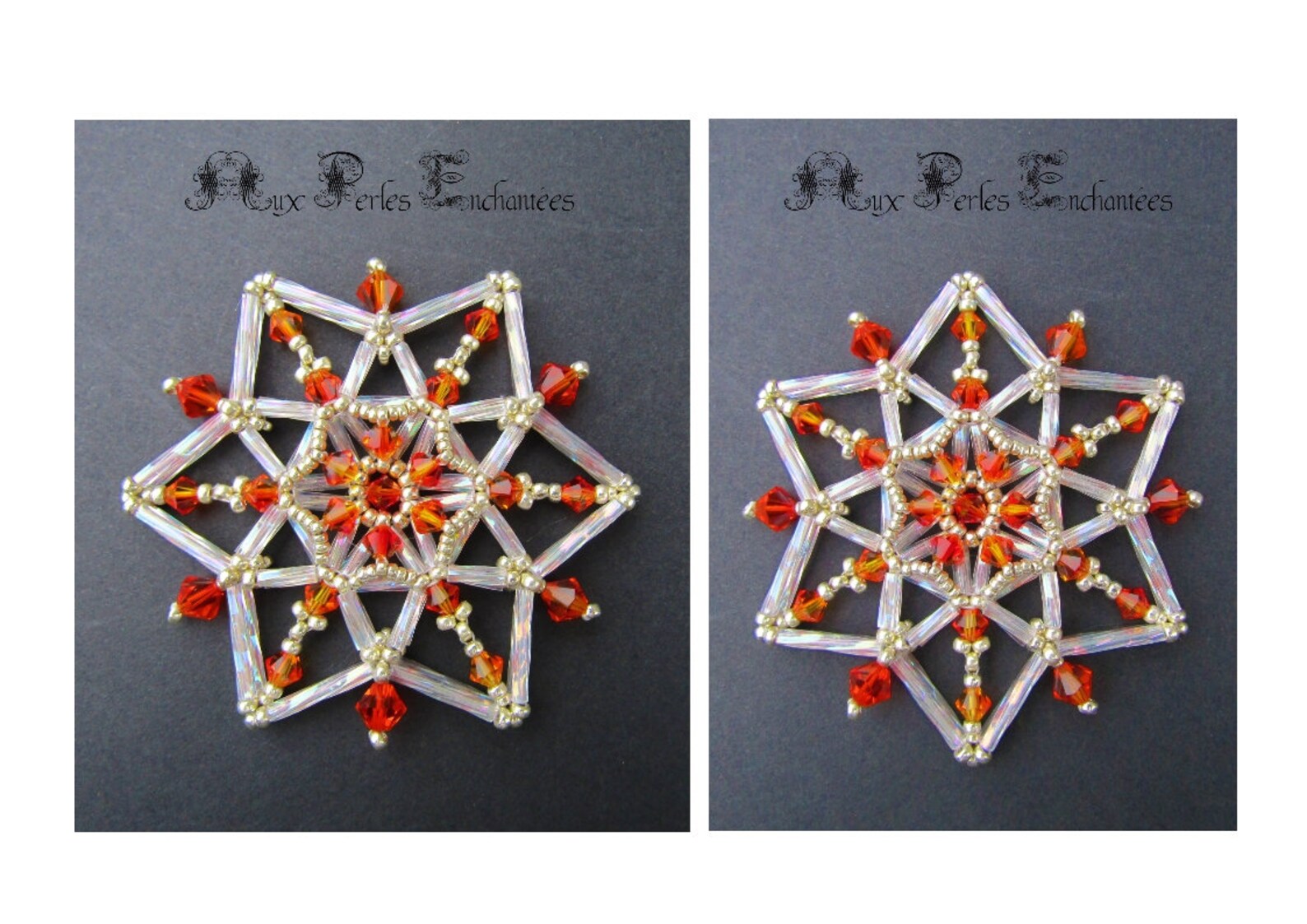 Beading Pattern Beading Tutorial Beading Big Crystal - Etsy