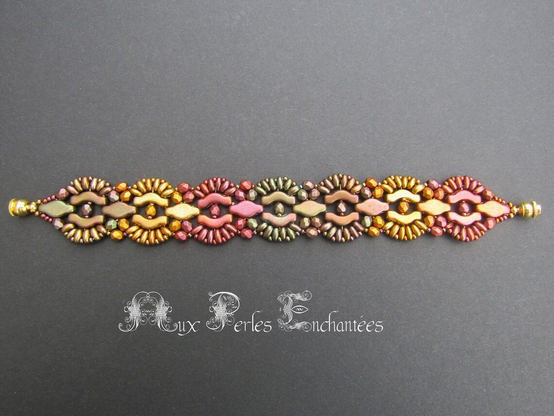 Beading Pattern Beading Tutorial Beaded Metallic Iris - Etsy