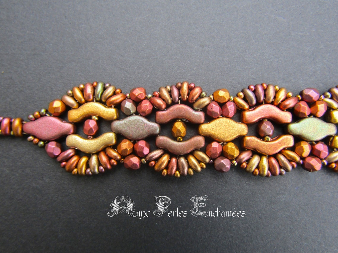 Beading Pattern Beading Tutorial Beaded Metallic Iris - Etsy