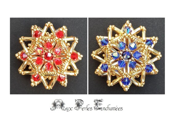 Beading Pattern Beading Tutorial Beading Instructions Red | Etsy