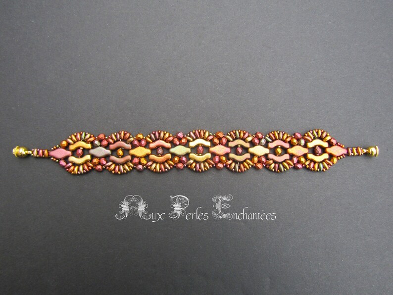 Beading Pattern Beading Tutorial Beaded Metallic Iris - Etsy