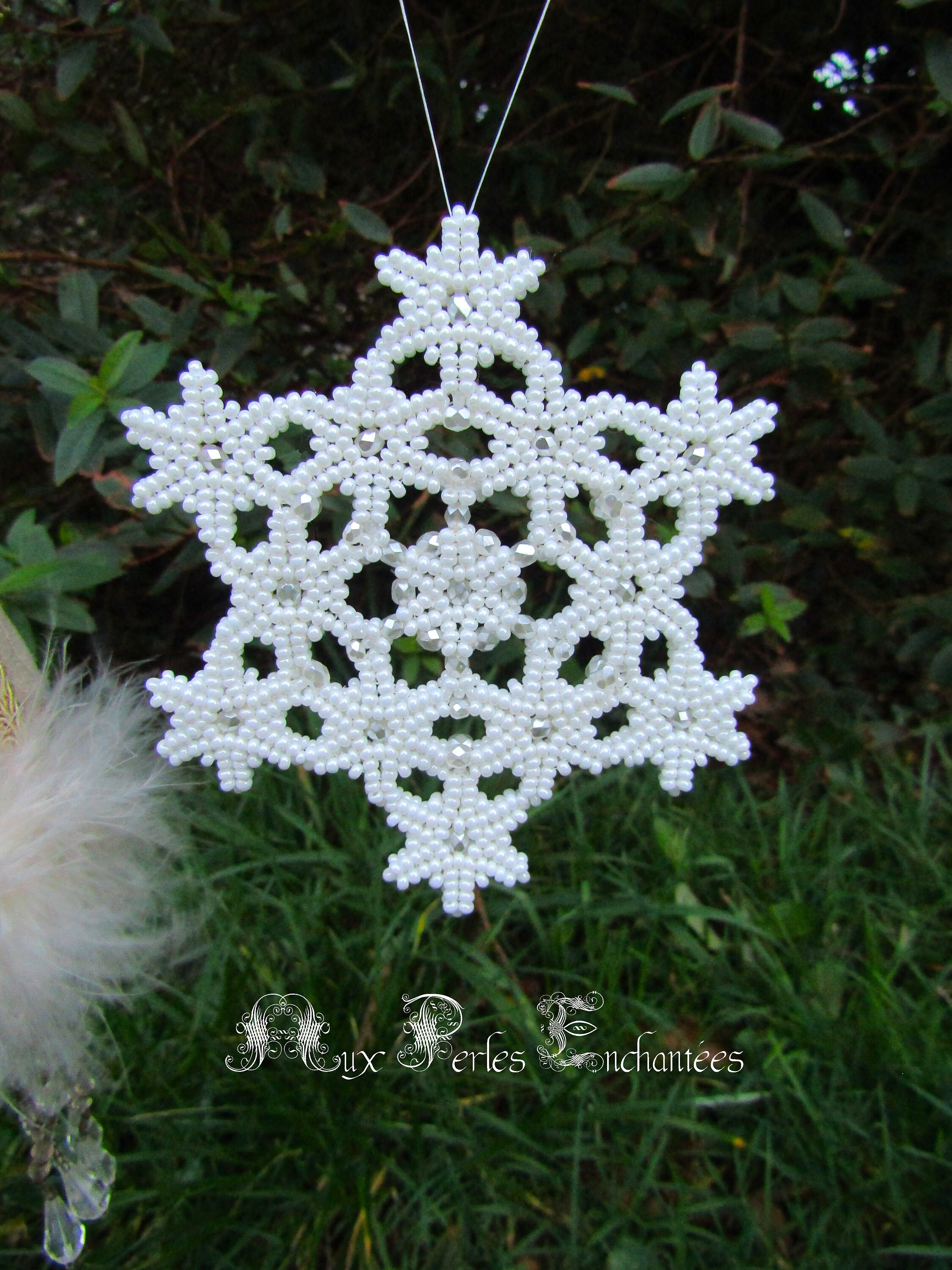 Beading Pattern, Beading Tutorial, Beading Snowflakes Ornament1 ...