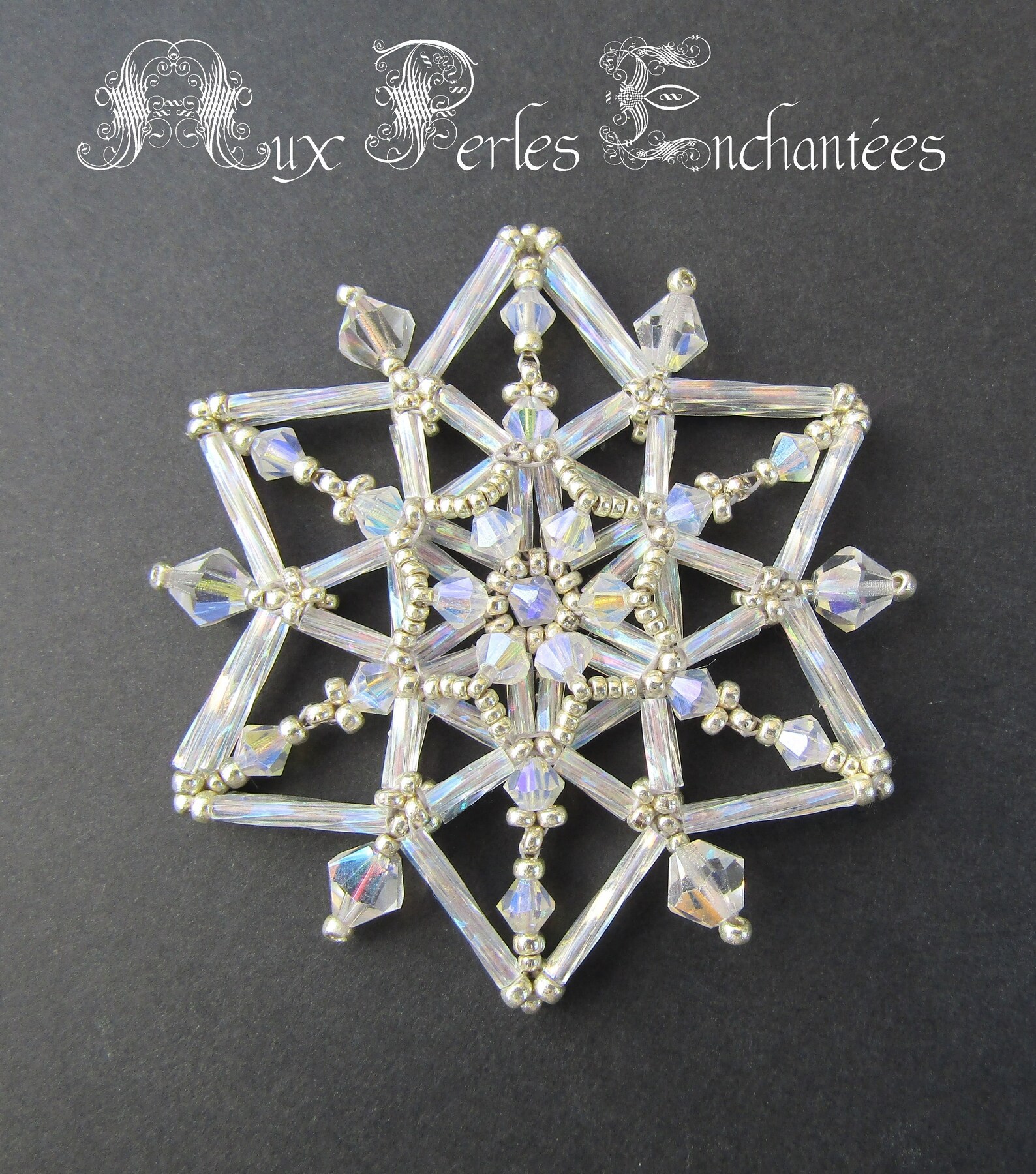 Beading Pattern Beading Tutorial Beading Big Crystal - Etsy