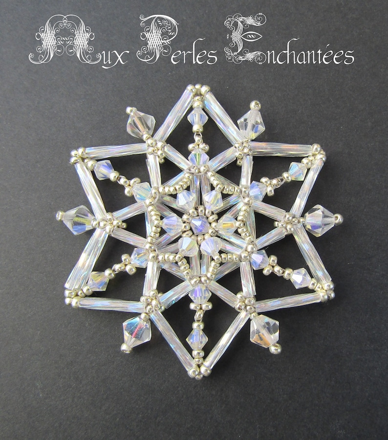 Beading Pattern Beading Tutorial Beading Big Crystal - Etsy