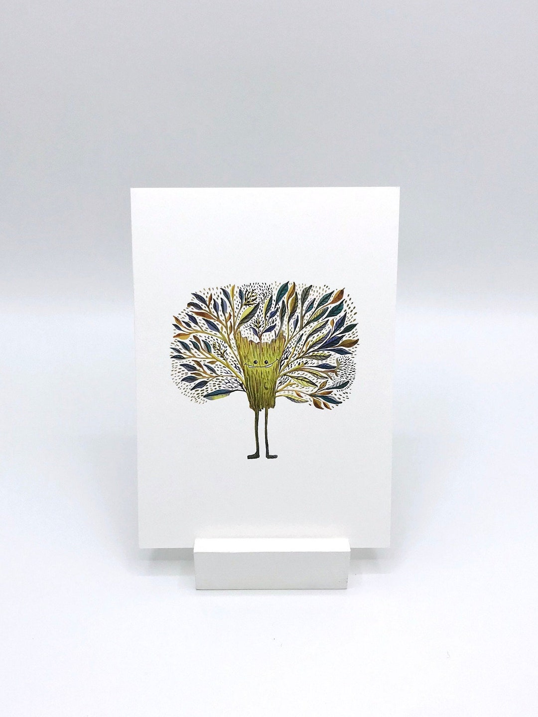 Poofy Tree Fluff 5x7 Card - Etsy