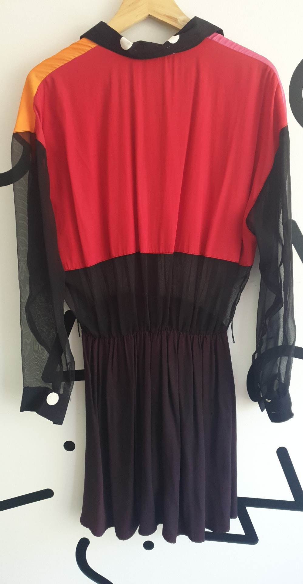 Vintage 80s 90s Judy Knapp Studio Knapp Colour Block Playsuit Romper ...