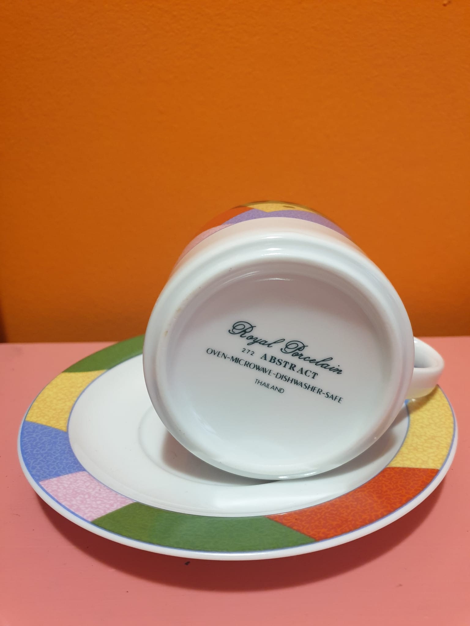 Vintage 80s/90s Memphis Style Coffee Cups and Saucers - Etsy