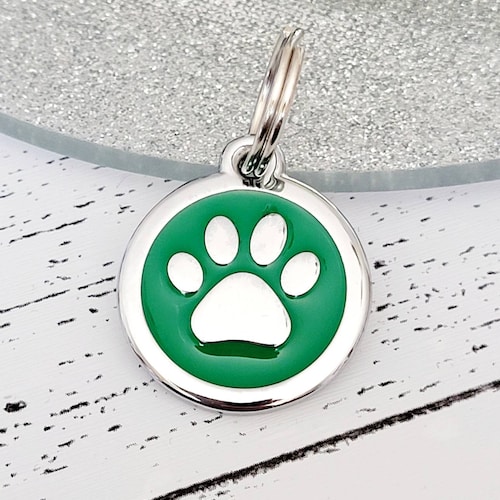 REINFORCED Deeply Engraved Solid Brass Dog Tag 33mm Round | Etsy UK