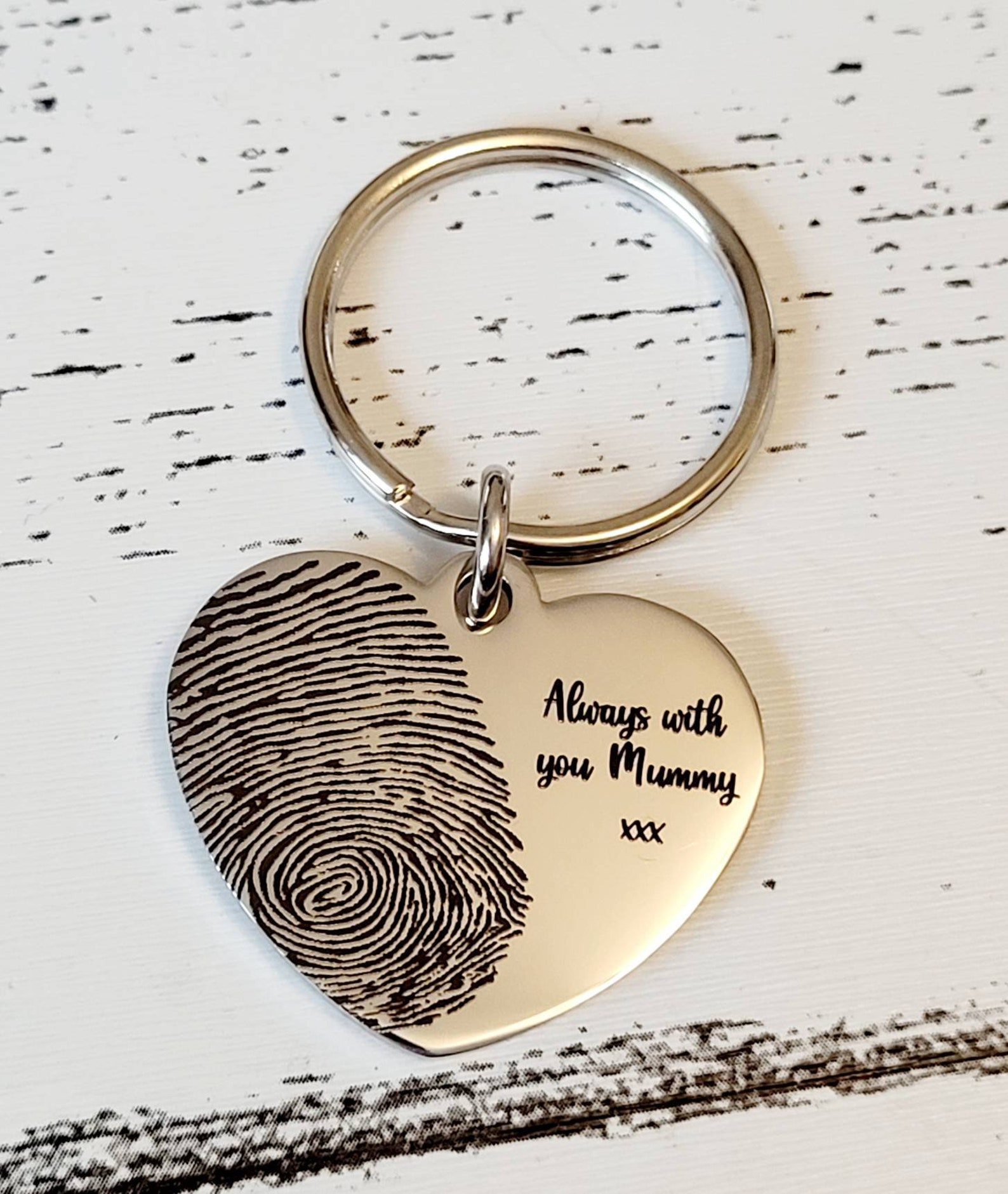 Actual Handprint Footprint or Fingerprint Keyring. From Any - Etsy UK