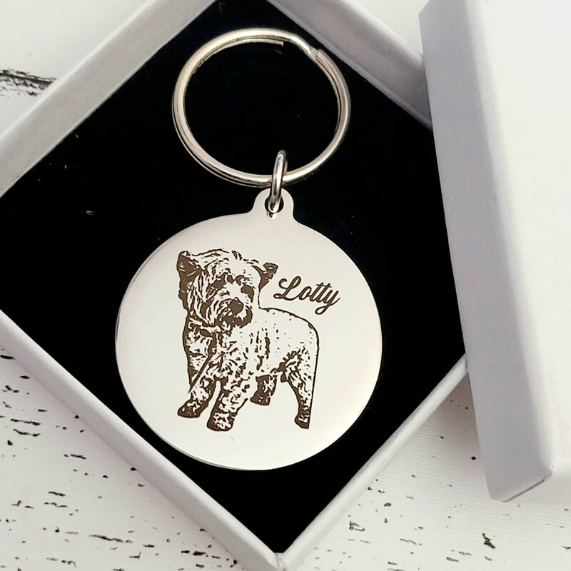 Personalised Dog Keyring - Etsy UK