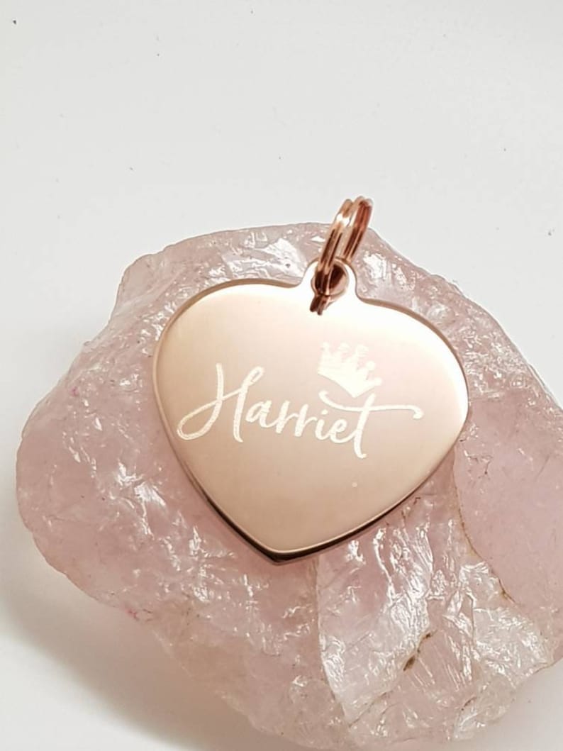 Pet princess prince tags engraved stainless steel available | Etsy