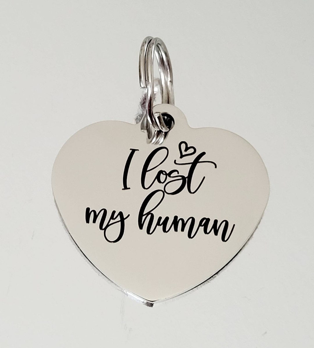 I Lost My Human Pet ID Tags Laser Engraved Stainless Steel - Etsy UK