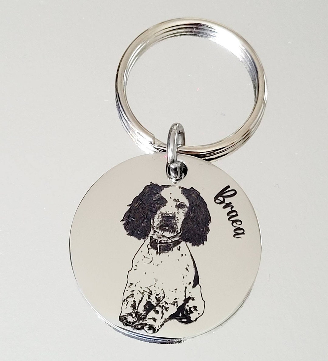 Laser Engraved Photo Keyring. Engraved From Any Clear Image. - Etsy