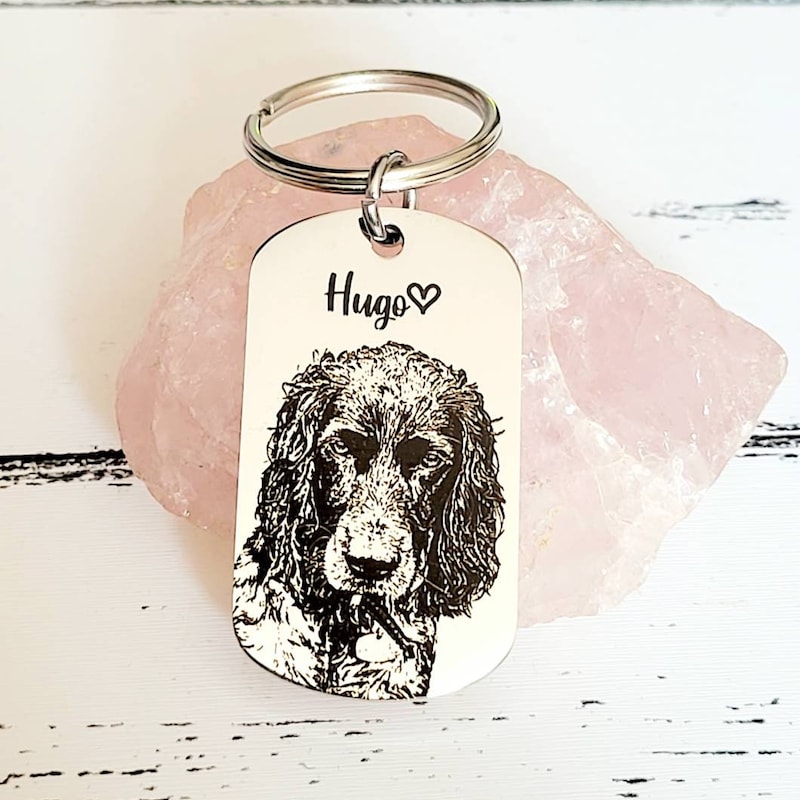 Keyring With Dogs Photo - Etsy