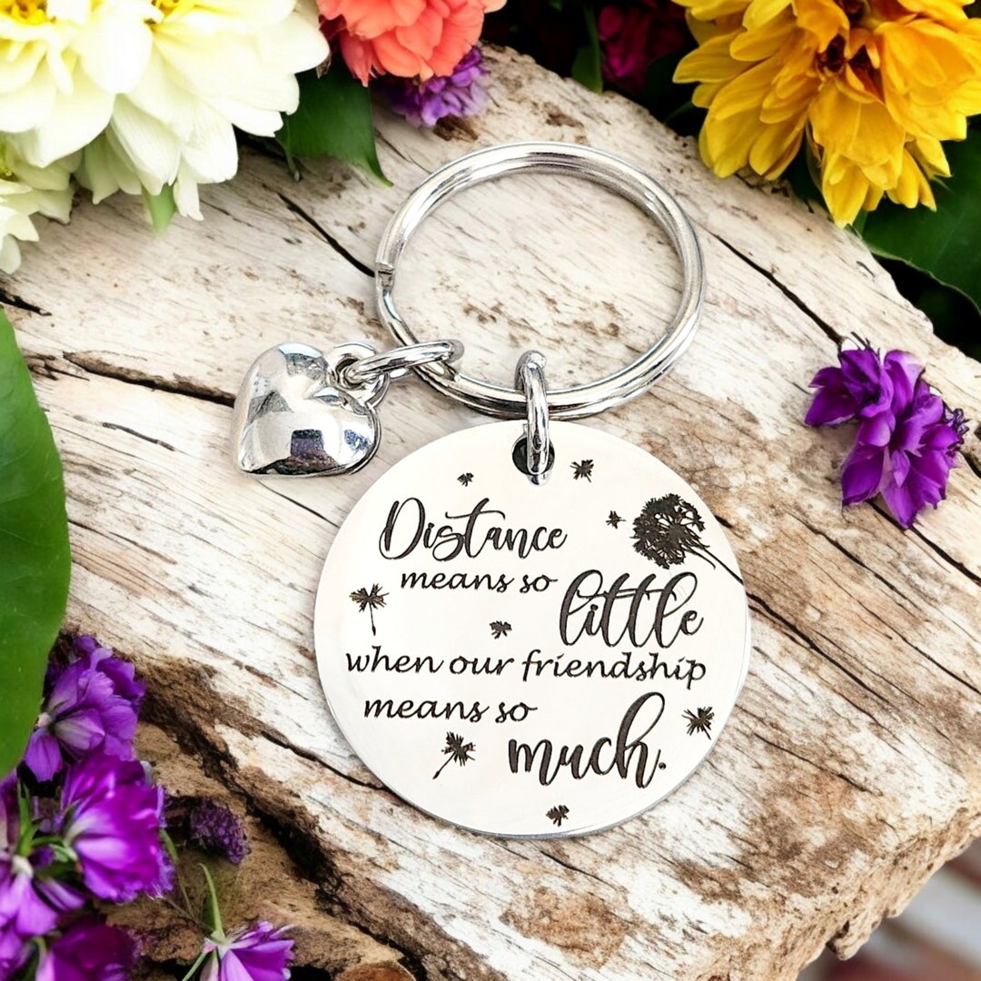 Stainless Steel Laser Engraved Friendship Keyring. Various Fonts to ...