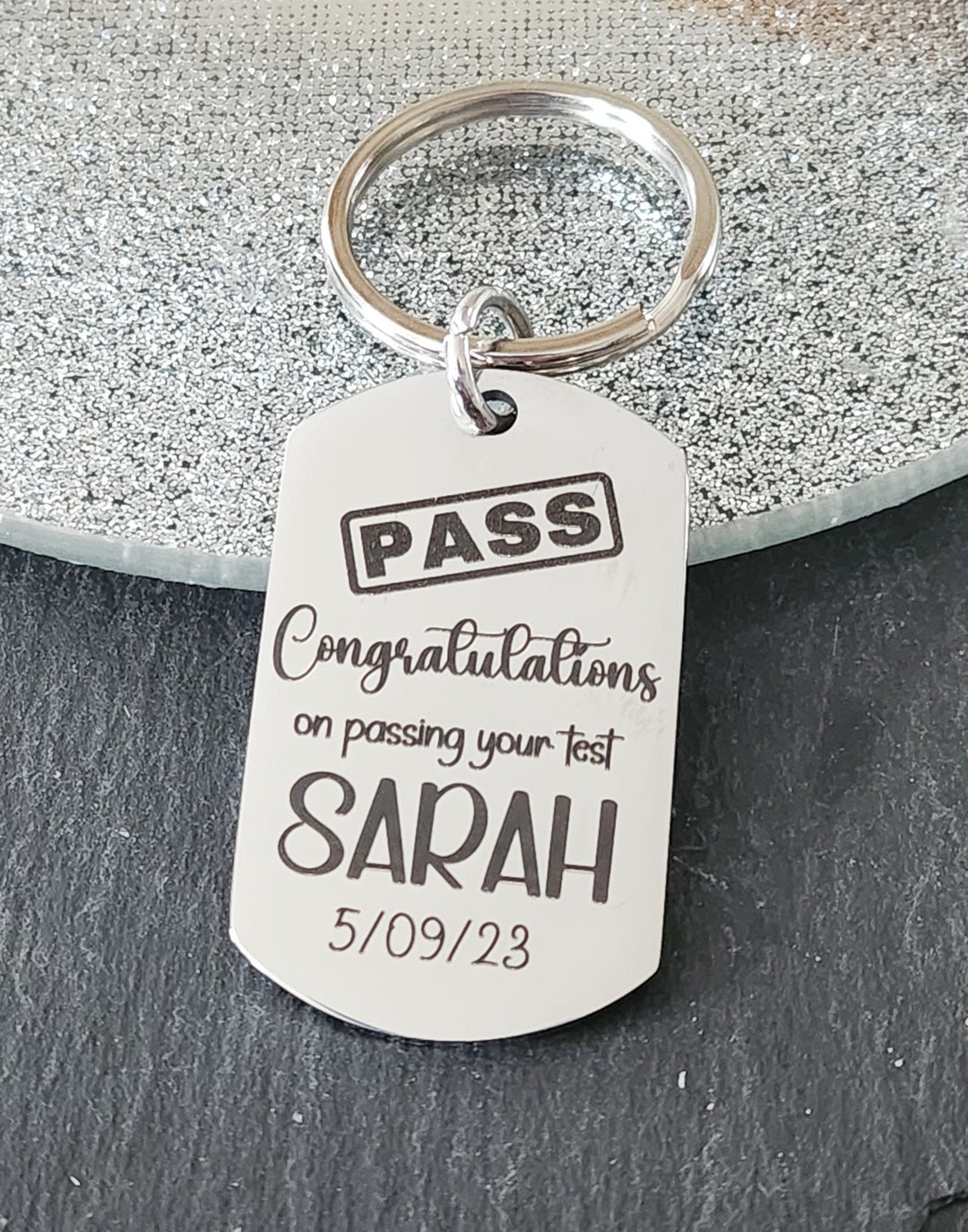 Congratulations Graduation Keyring. Customised Text With Optional ...