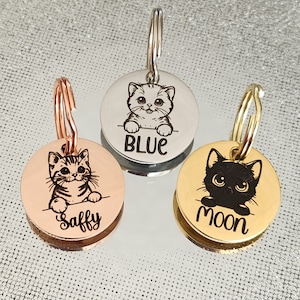 Cat Tags - Etsy
