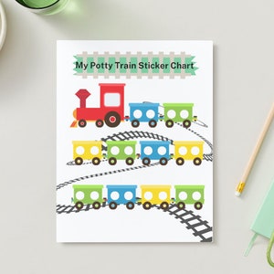 Potty Train Sticker Chart - Etsy