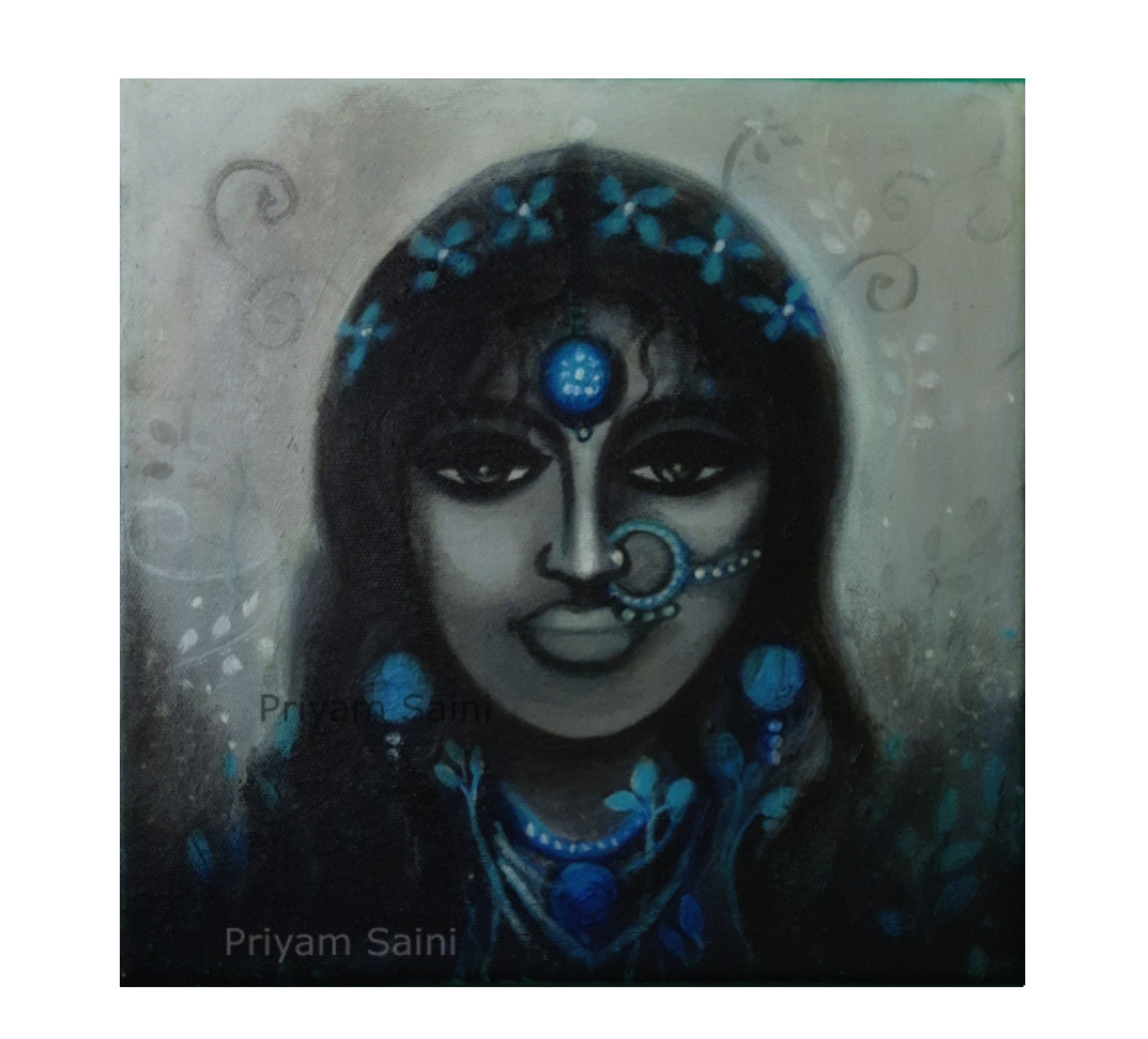 Indian woman painting, devi art, godess painting, divine feminine ...