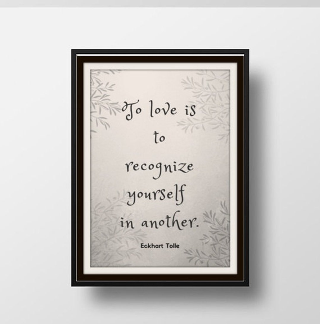 Eckhart Tolle Quote Print, Spiritual Typography Art (PDF) - Etsy