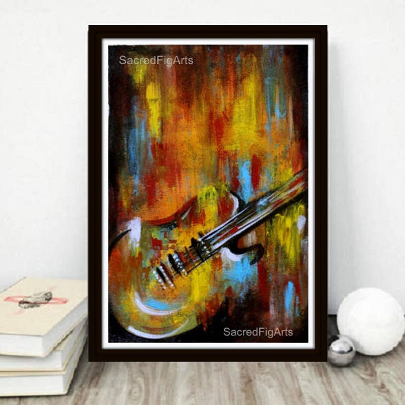 Guitar Pop Art - Etsy