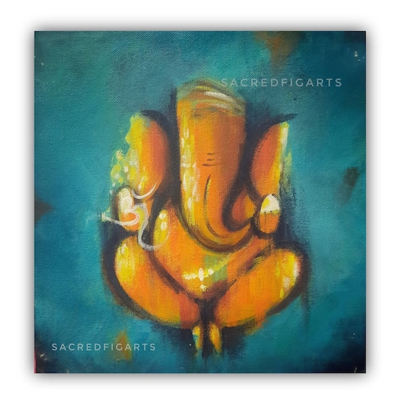 Modern Ganesha Art Art Print On Paper Modern Ganesha – Ramanika