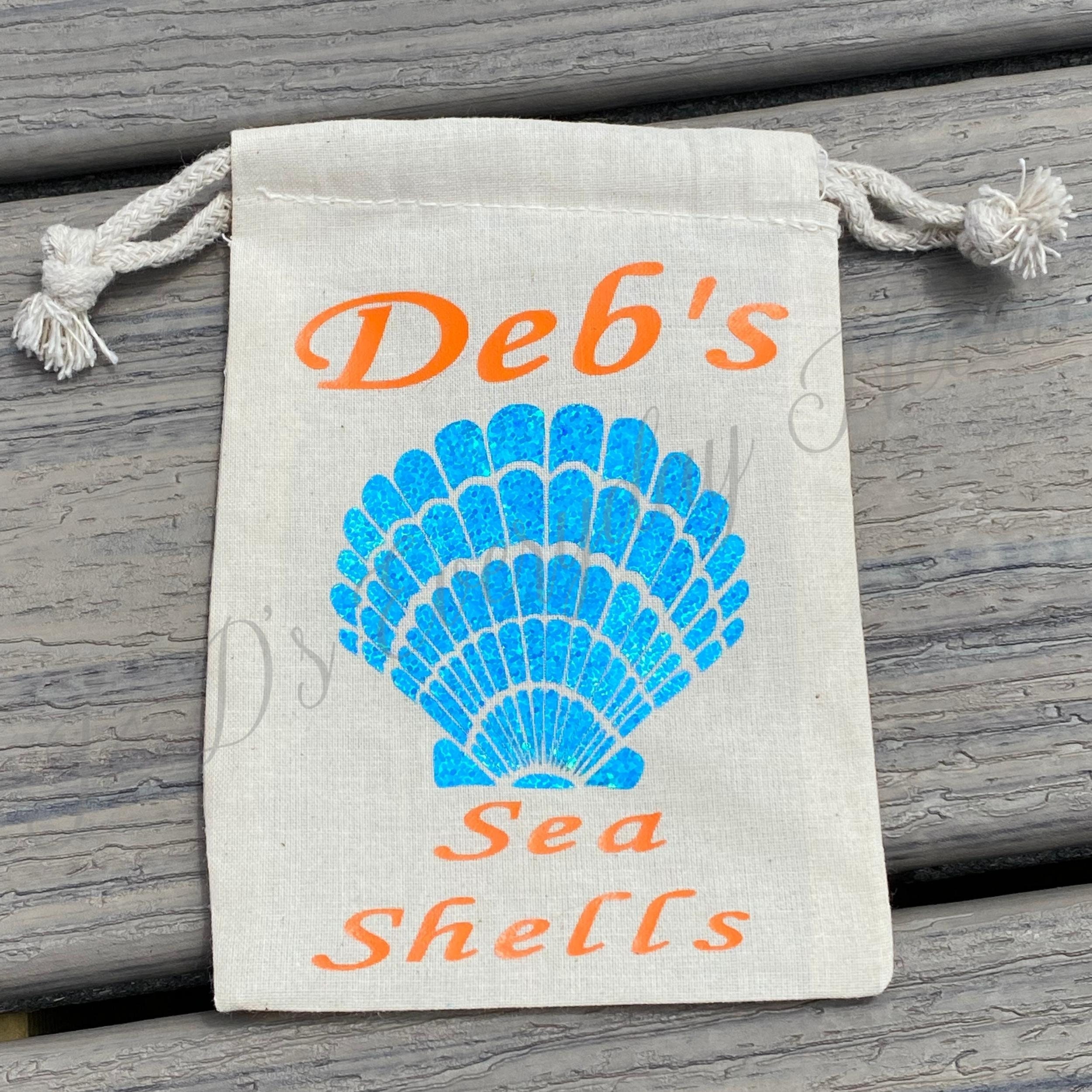 Sea Shell Bag Sea Shell Collecting Bag Personalized - Etsy