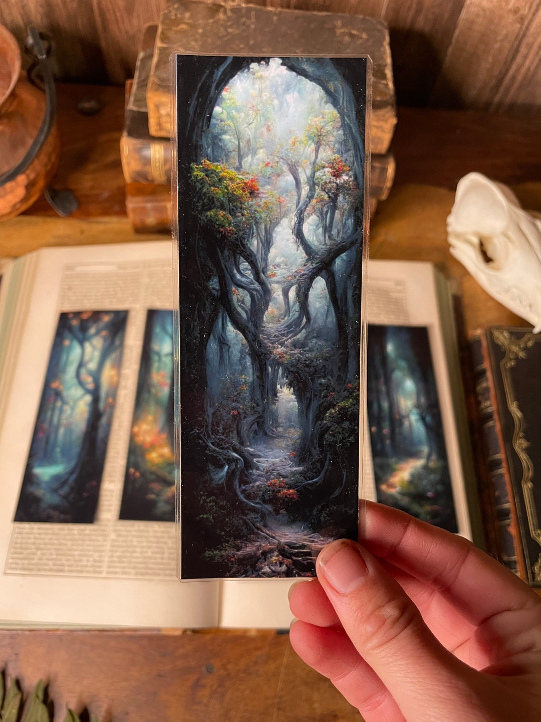 Enchanted Forest Bookmark Fantasy Bookmark Fairycore Book - Etsy