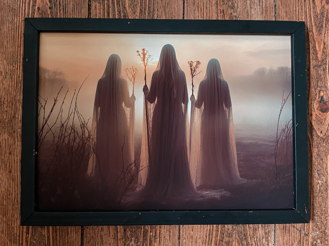 The Norns Art Print, Nordic Mythology Inspired Wall Decor - Etsy Denmark