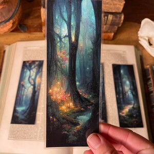 Enchanted Forest Bookmark Set of 4, Fantasy Bookmark, Fairycore Book ...