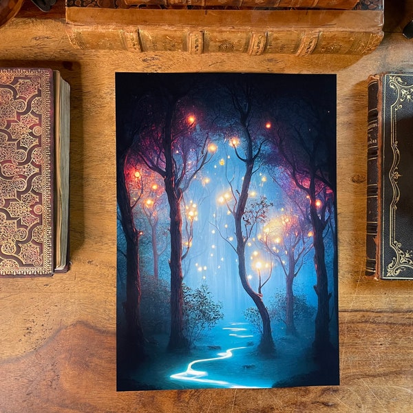 Enchanted Forest Art Print - Etsy