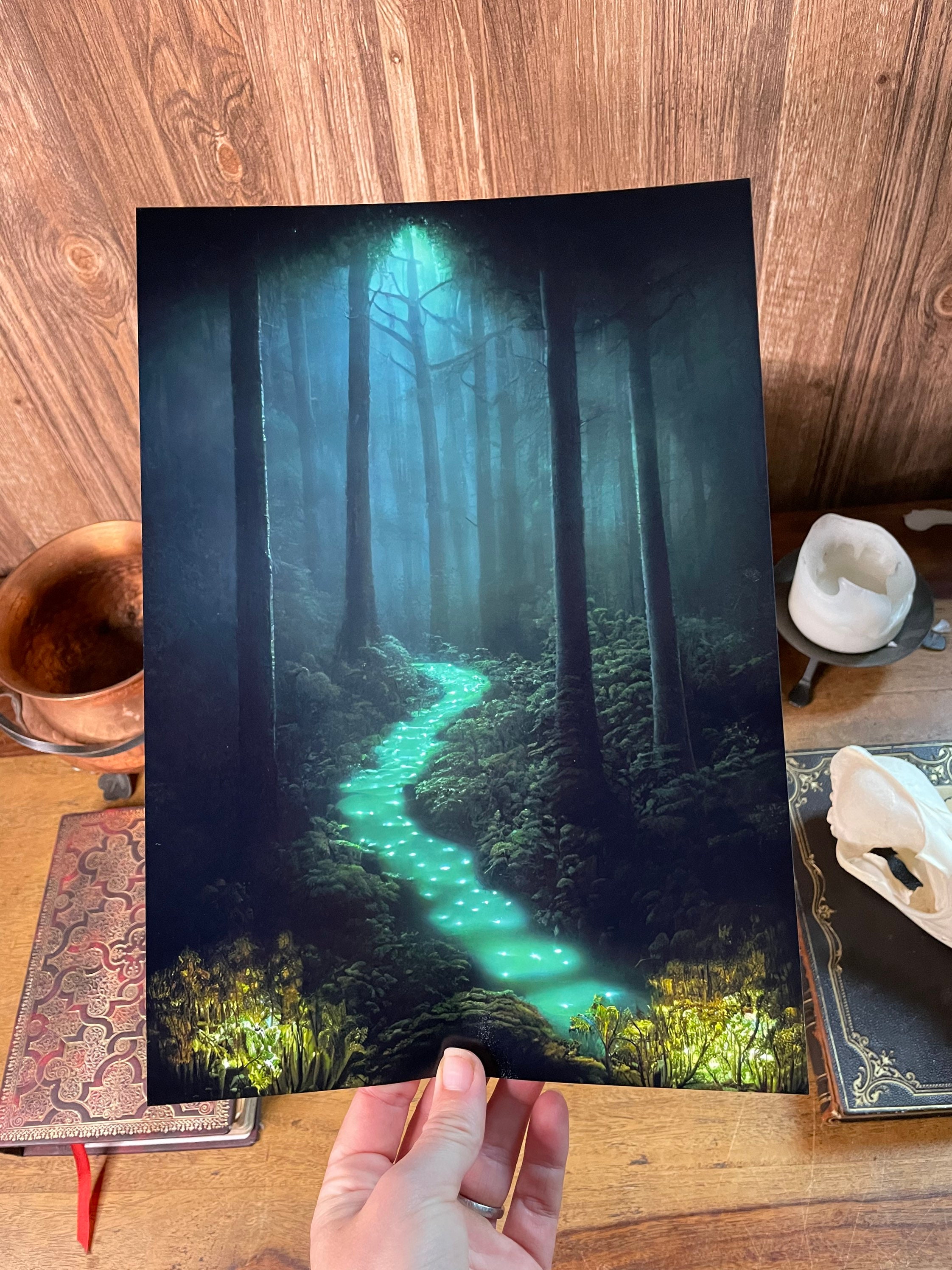 Enchanted Forest Art Print Fantasy Artwork Fairycore Poster - Etsy