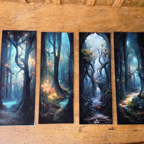 Enchanted Forest Bookmark Fantasy Bookmark Fairycore Book - Etsy