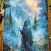 Lonely Wizard Watercolor Art Print, Fantasy Painting, Watercolor ...