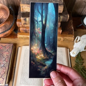 Enchanted Forest Bookmark, Fantasy Bookmark, Fairycore Book Lover Gift ...