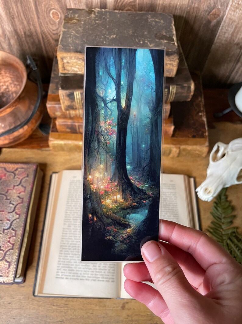 Enchanted Forest Bookmark Fantasy Bookmark Fairycore Book - Etsy