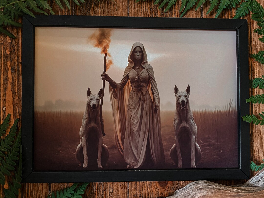 Sacred Hekate Art Print: A Tribute to the Goddess of Magic and ...
