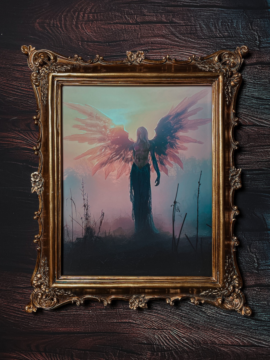 Lucifer Art Print, the Morning Star Wall Hanging, Goth Home Decor ...
