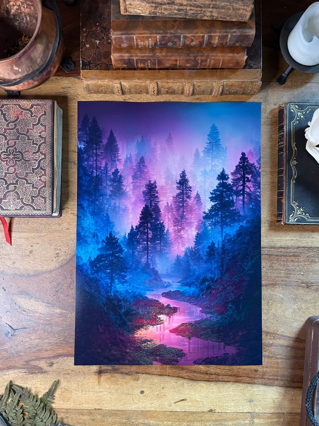 Enchanted Forest Art Print Fantasy Artwork Fairycore Poster - Etsy