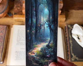 Enchanted Forest Bookmark, Fantasy Bookmark, Fairycore Book Lover Gift ...