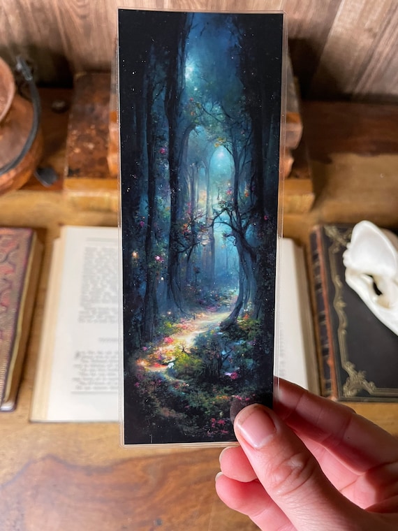 Enchanted Forest Bookmark Fantasy Bookmark Fairycore Book - Etsy