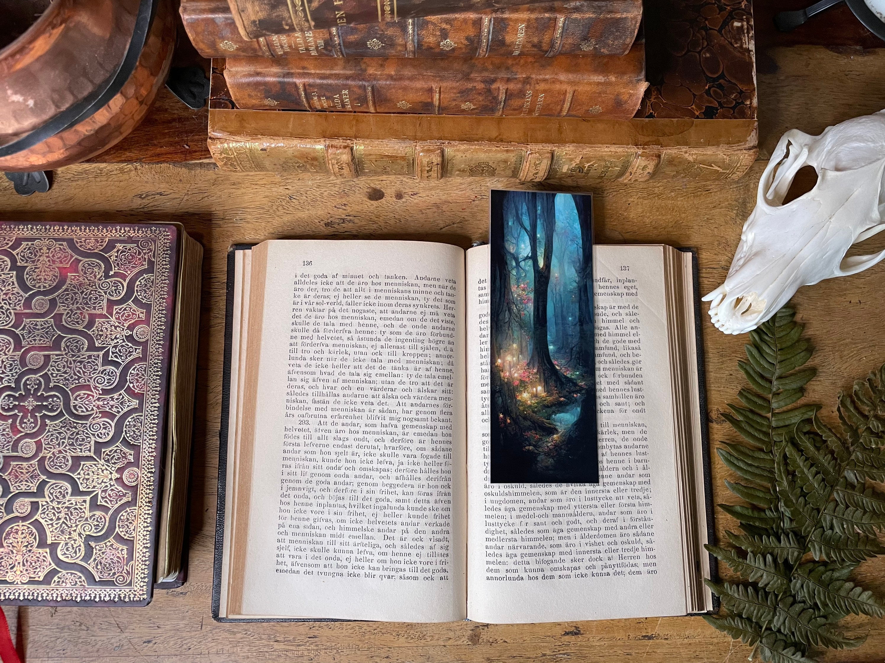Enchanted Forest Bookmark Fantasy Bookmark Fairycore Book - Etsy