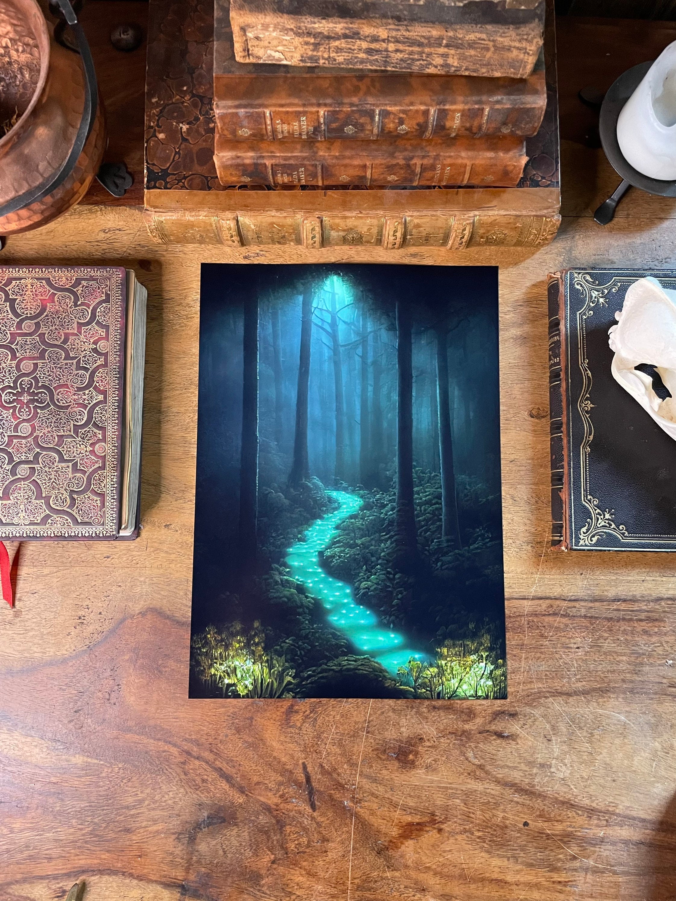 Enchanted Forest Art Print Fantasy Artwork Fairycore Poster - Etsy