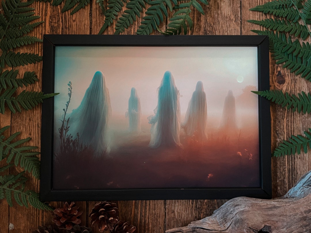 Ghosts in the Morning Mist Art Print - Hauntingly Beautiful Home Decor ...